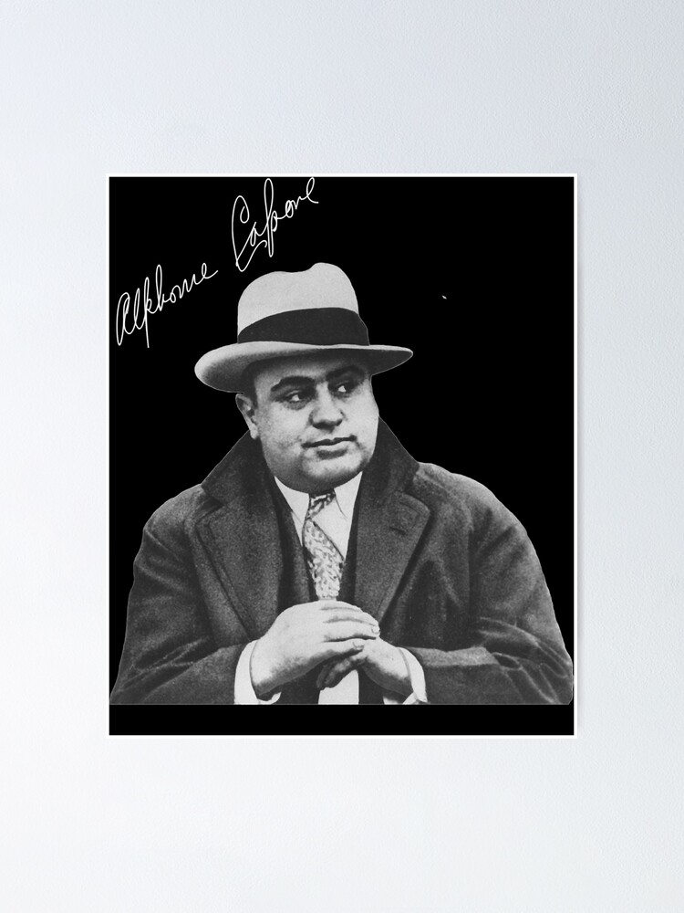 Póster «Regalo de día Reproducción de Al Capone Mercancía de la firma ...