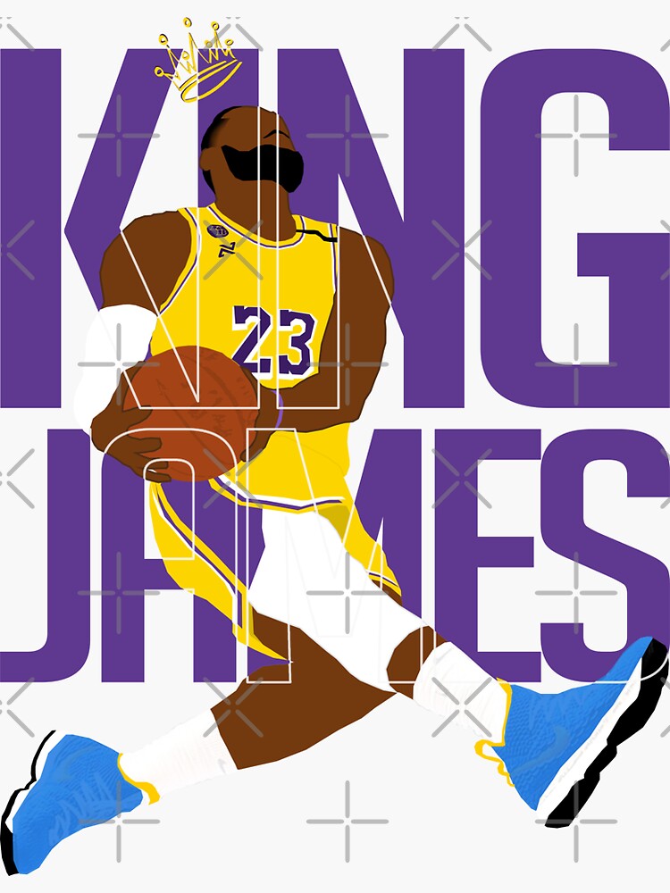 "King James" Sticker for Sale by nibofc | Redbubble