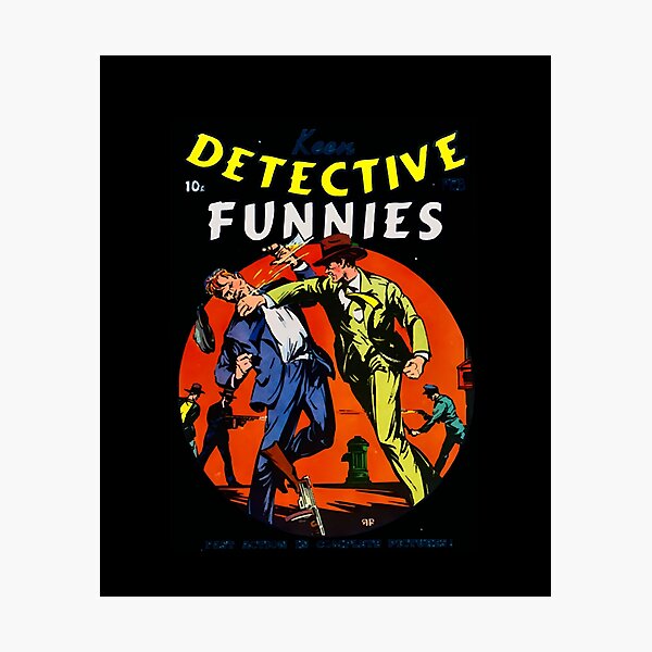 Lámina fotográfica «Para Hombres Mujeres 1939 Detective Funnies Acción ...