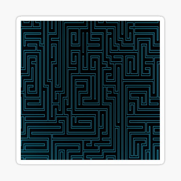 "Maze" Sticker by pnkpopcorn | Redbubble