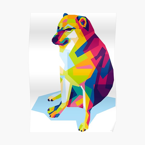 Poster « Cheems chien dans un style pop art », par Alipsantai | Redbubble