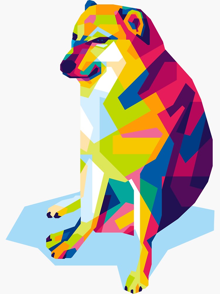 "cheems dog in pop art style" Sticker for Sale by Alipsantai | Redbubble