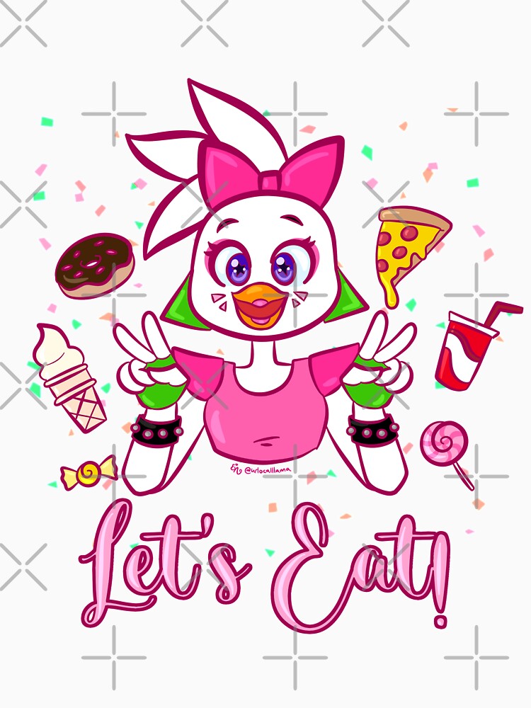 "Let's Eat! Glamrock Chica" T-shirt for Sale by urlocalllama ...