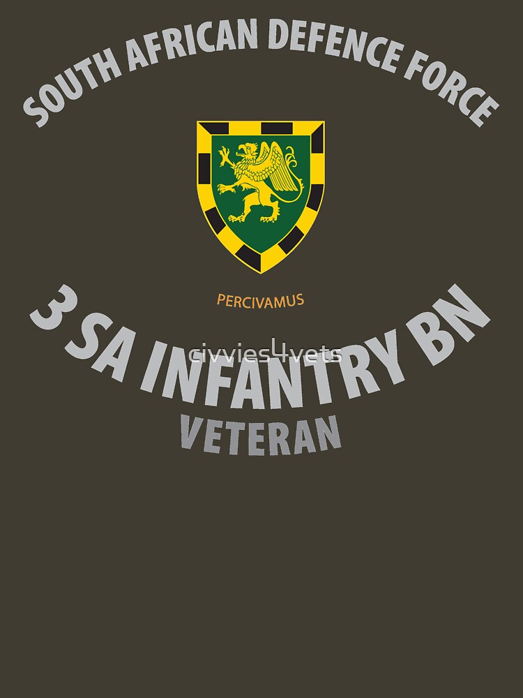 "SADF 3 SA Infantry Battalion Veteran " T-shirt for Sale by ...