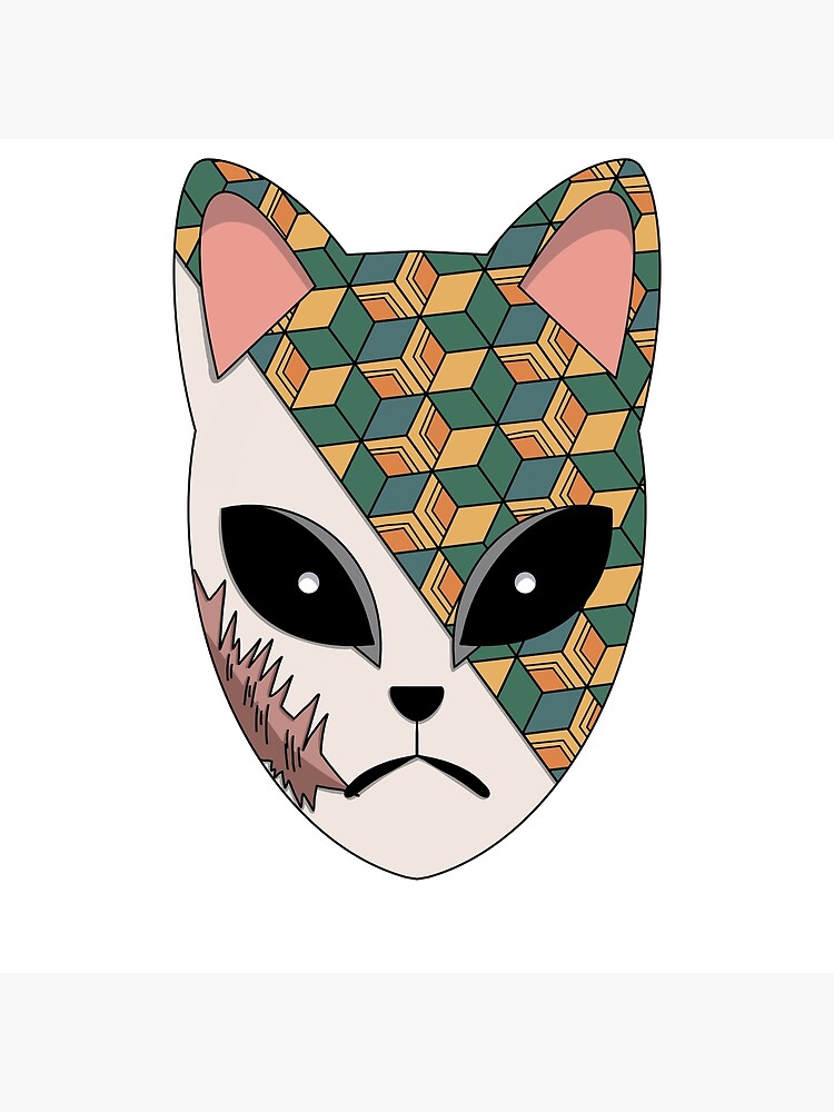 "Demon slayer, sabito mask" Poster for Sale by mak-hamlet | Redbubble