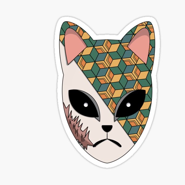"Demon slayer, sabito mask" Sticker for Sale by mak-hamlet | Redbubble