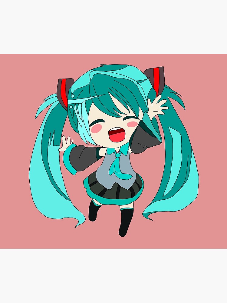 "Chibi Hatsune Miku Hello" Poster for Sale by Md1234t | Redbubble