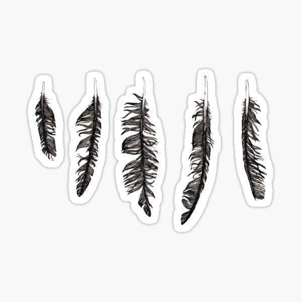 "Feathers" Sticker for Sale by jordansaufley | Redbubble