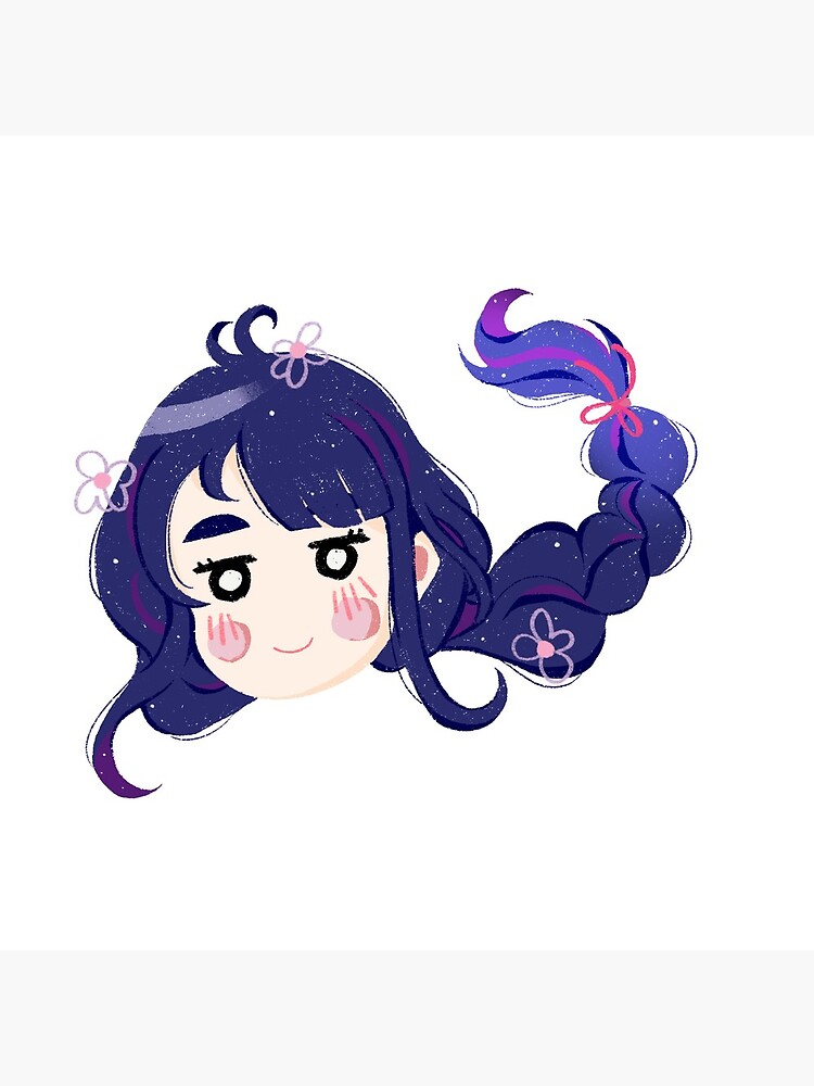 "raiden shogun genshin impact chibi sticker" Art Print by honeygeefm ...