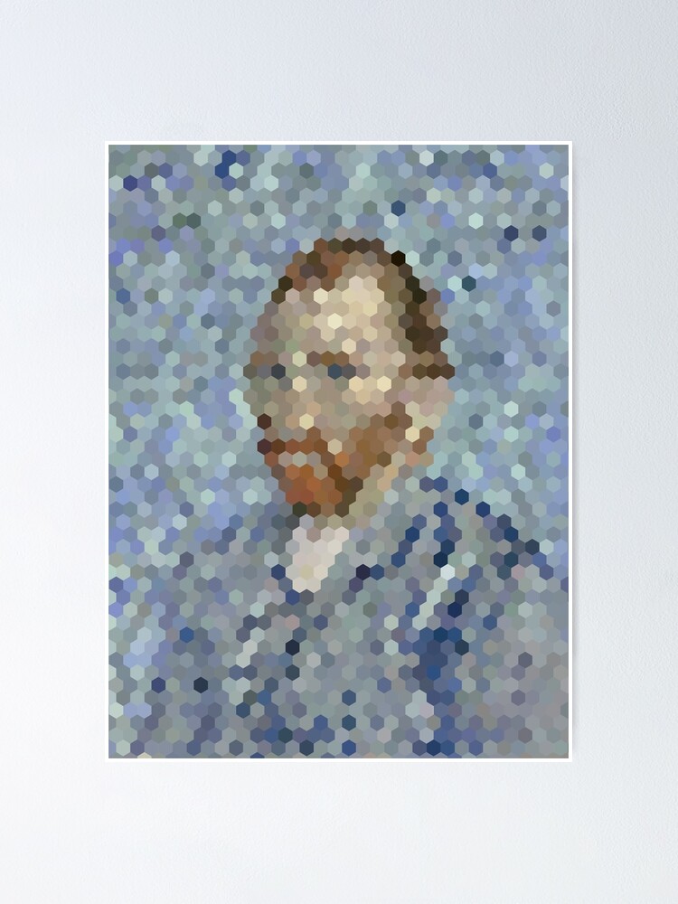 "Pixelated Vincent Van Gogh Art" Poster by DannyLomeli | Redbubble