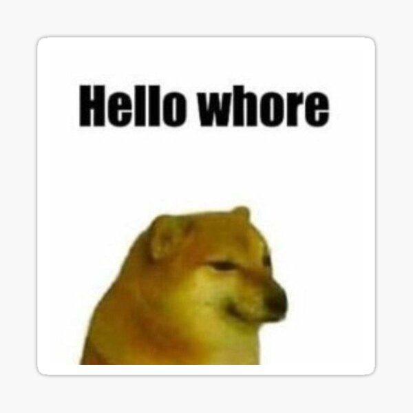 "hello doge" Sticker for Sale by memeshouse | Redbubble