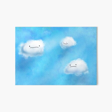 "cloud friends" Art Board Print by TartleWizard | Redbubble