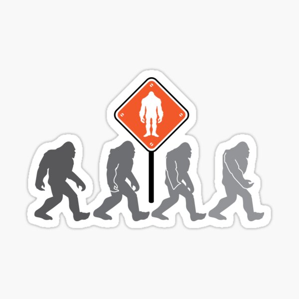 "Yeti Crossing" Sticker for Sale by justsvgs | Redbubble