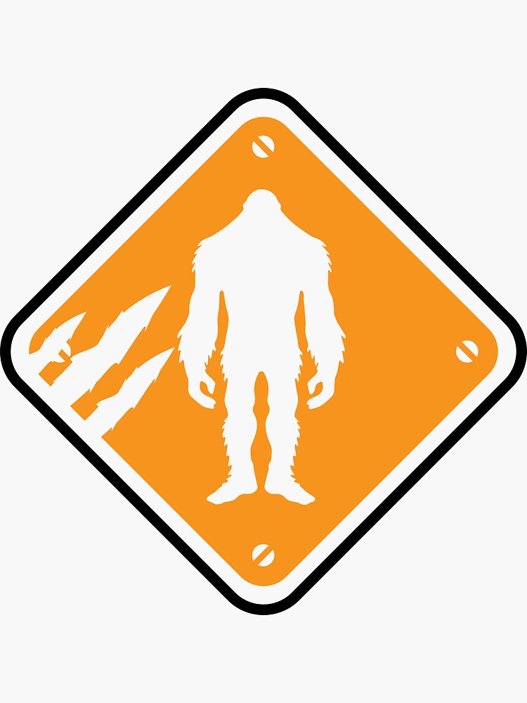 "Yeti Crossing" Sticker for Sale by justsvgs | Redbubble
