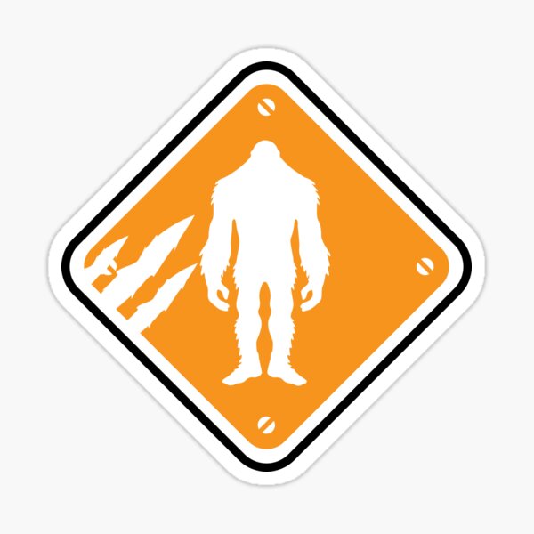 "Yeti Crossing" Sticker for Sale by justsvgs | Redbubble