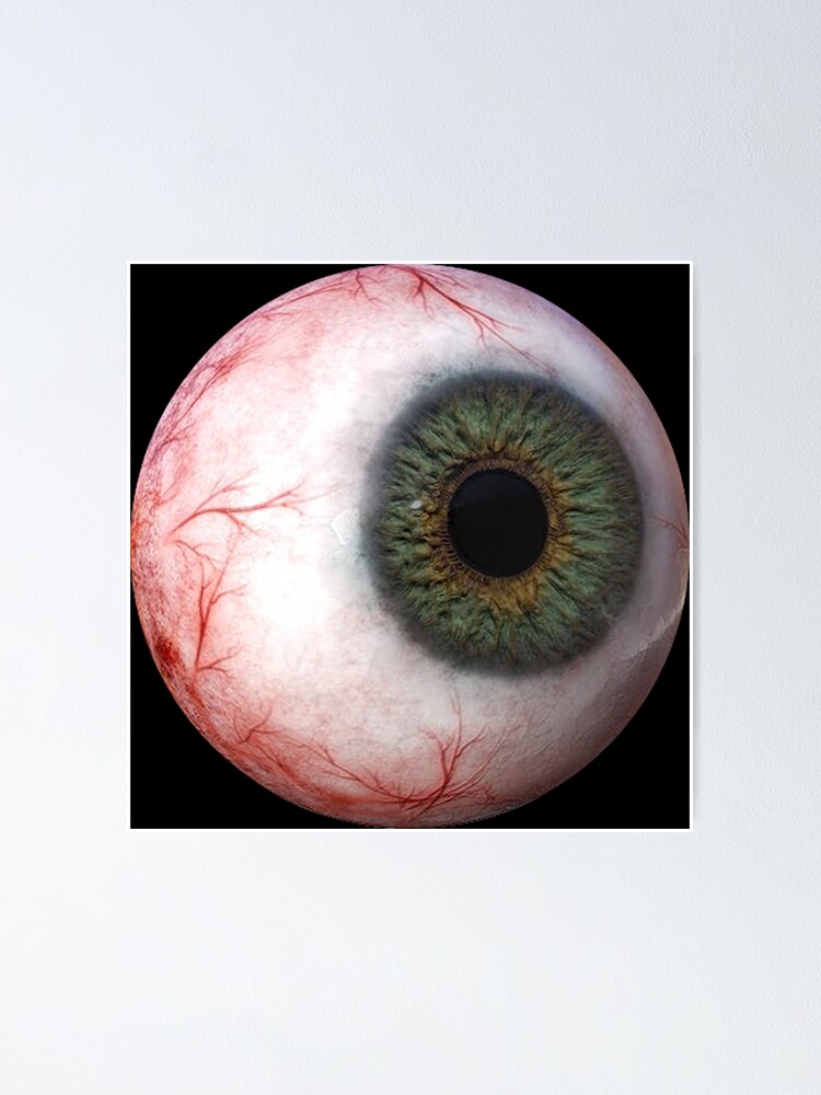 "literally just an eyeball" Poster for Sale by elisabethkatee | Redbubble