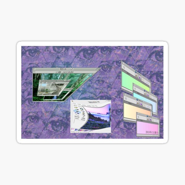 "Vaporwave Windows 95 Phone Case" Sticker for Sale by mcbobgorge ...