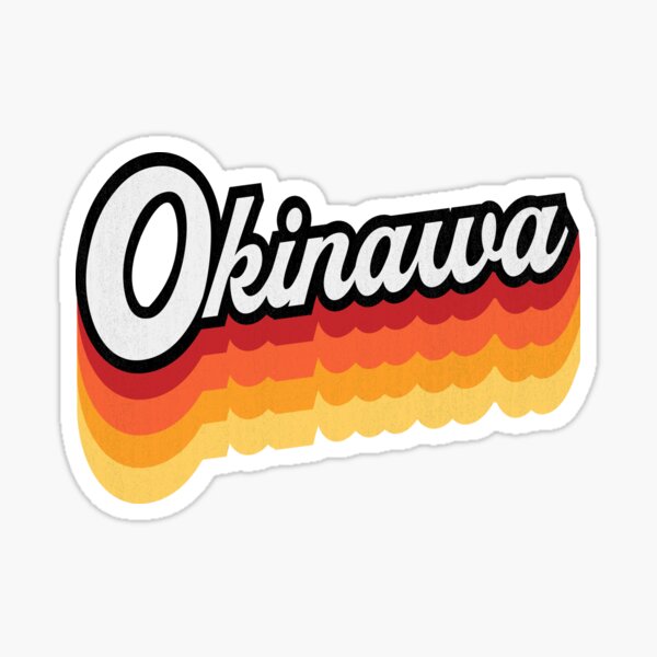 "Okinawa Japan Vintage Retro" Sticker by IronEcho | Redbubble