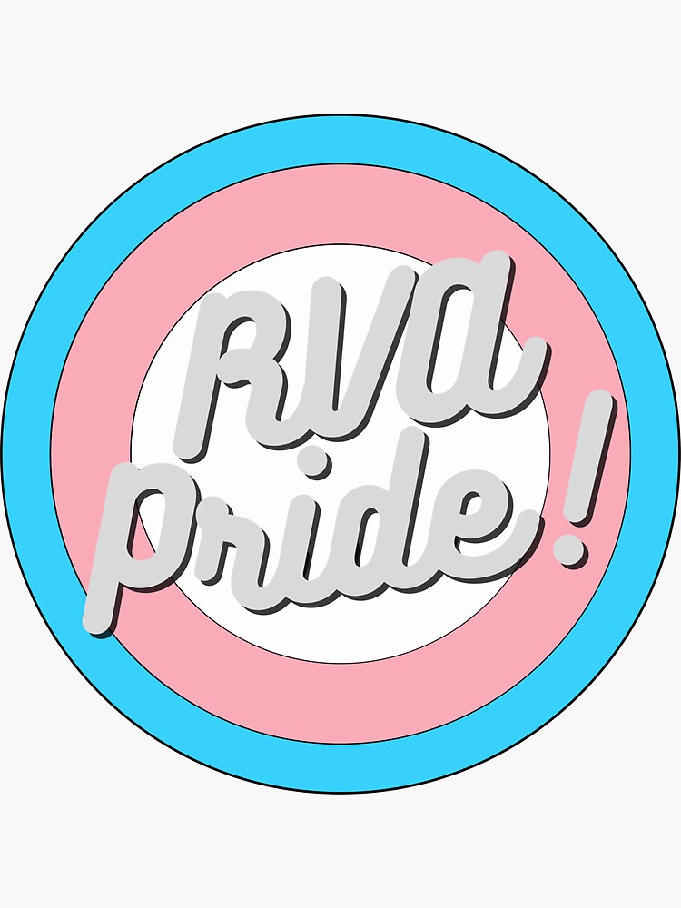 "RVA Pride! Trans Pride logo" Sticker for Sale by hedleylamaar | Redbubble