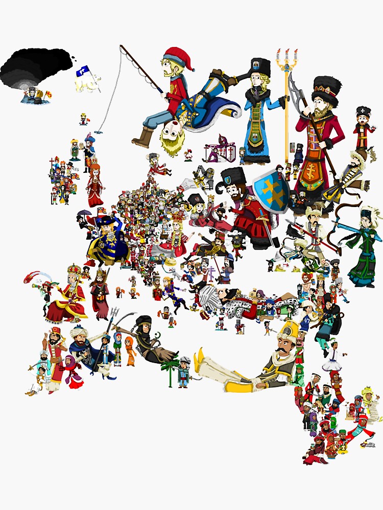 "EUROPA UNIVERSALIS - National Personifications Map - 1444 Classic T ...