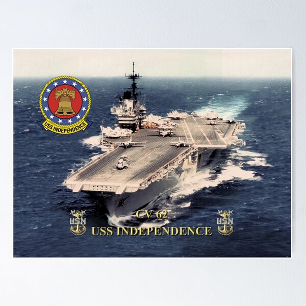 "CV-62 USS Independence" Poster for Sale by Mil Merchant | Redbubble
