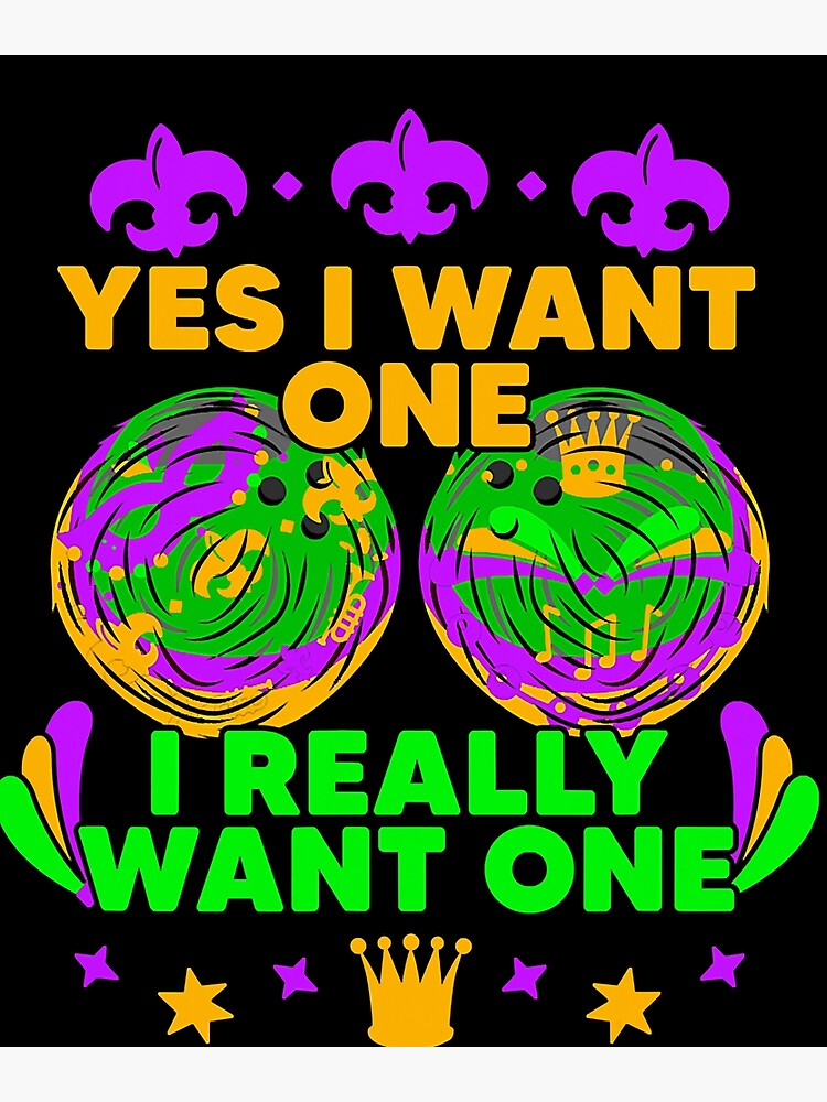 "I Want One Zulu Coconuts Parade Festival Mardi Gras" Poster for Sale ...
