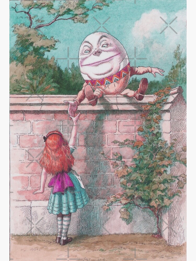 "Alice in Wonderland and Humpty Dumpty Funny Picture Great Gifts for ...