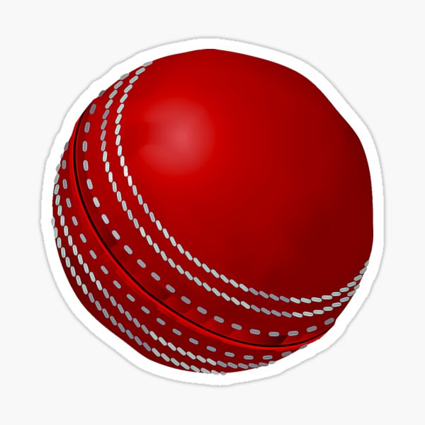 "Red Cricket Ball - Test Cricket 2022 - Red Ball" Sticker for Sale by ...