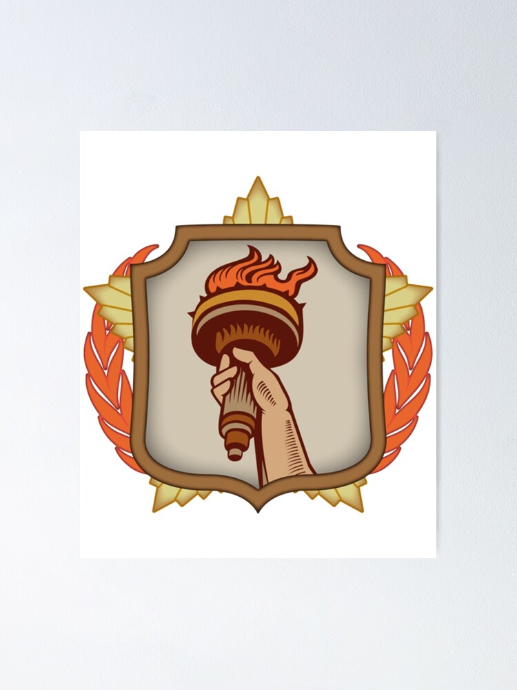 "Hearts of Iron 4 Democracy Ideology Icon " Poster by OaksideApparelz ...