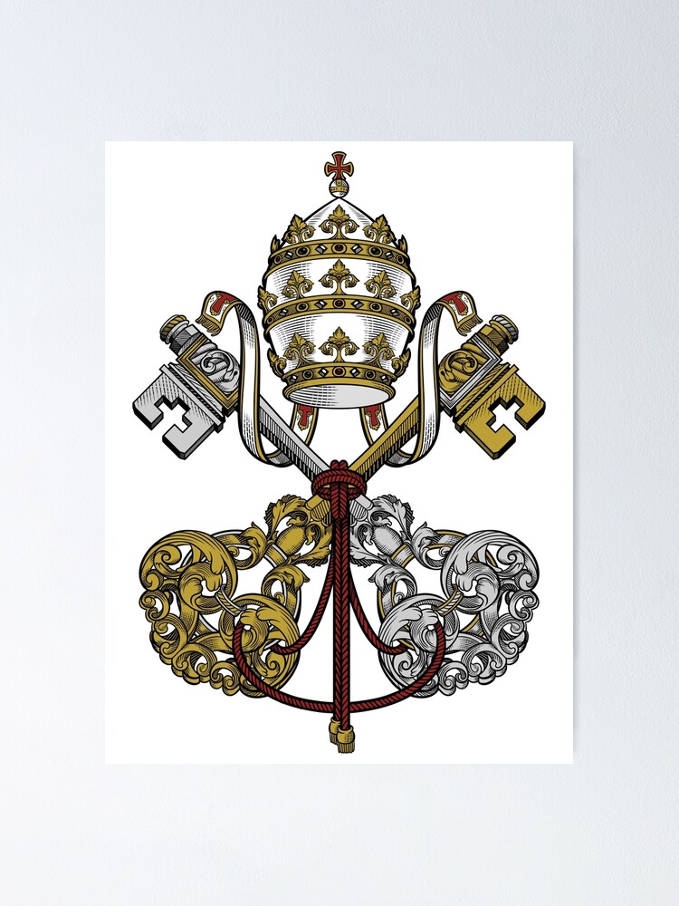 "Emblem of the Papacy Holy See" Poster for Sale by Beltschazar | Redbubble