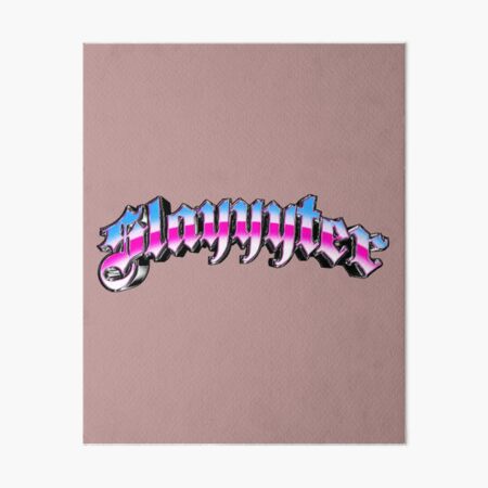 "Slayyyter Logo " Art Board Print for Sale by EggnieVogueS | Redbubble