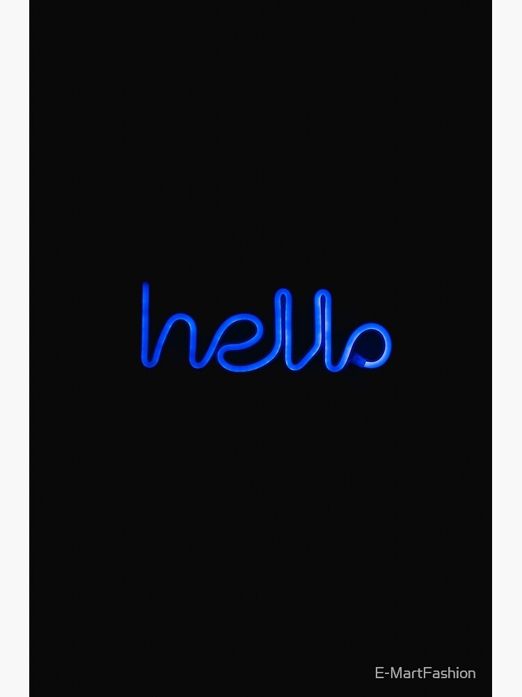"Hello blue text design with cool look 2022" Poster for Sale by E ...