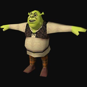 "Shrek T-Pose " iPad Case & Skin for Sale by KikimoraFasbn | Redbubble