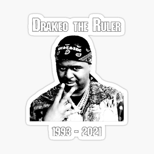 "Drakeo The Ruler" Sticker for Sale by AllenMegan | Redbubble