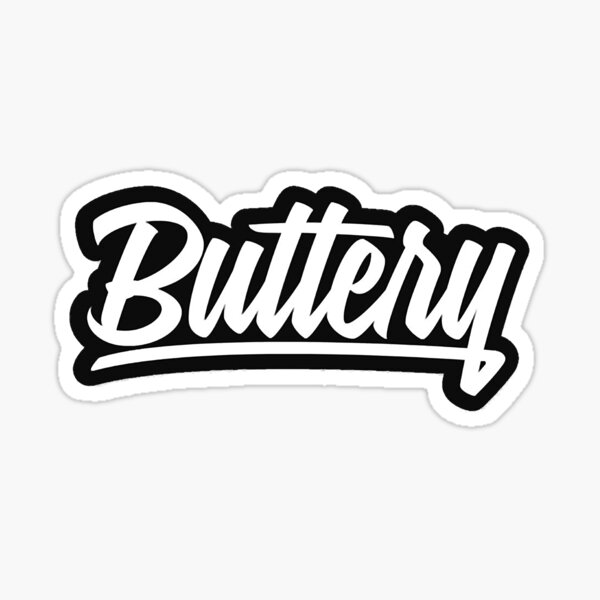 "Butterys Films Tee Stickers Logo" Sticker for Sale by NicoleMarie89 ...