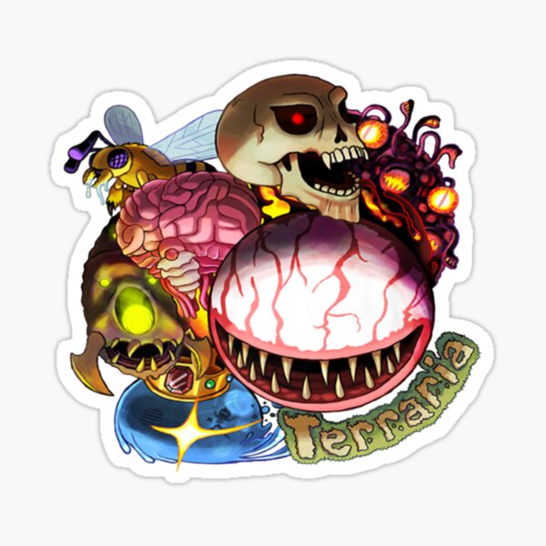 "Terraria Boss Rush Essential" Sticker for Sale by Kozelgu | Redbubble