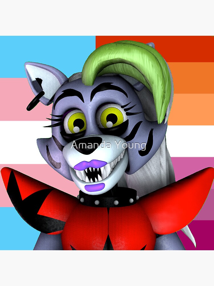 "Roxanne Wolf Pride (Trans/Lesbian) " Sticker for Sale by simbim17 ...