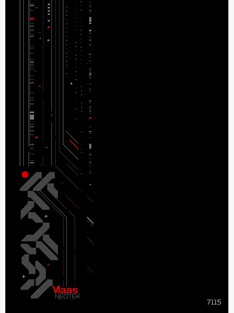 "Maas Neotek v01.1" Poster for Sale by 7115 | Redbubble