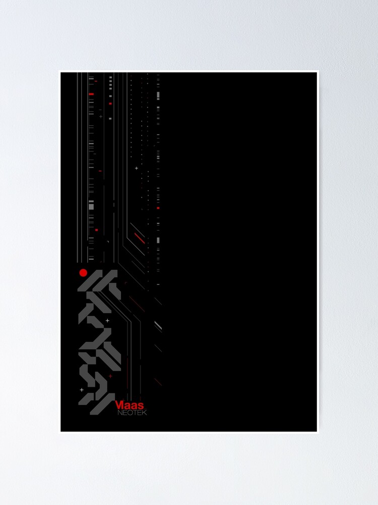 "Maas Neotek v01.1" Poster for Sale by 7115 | Redbubble
