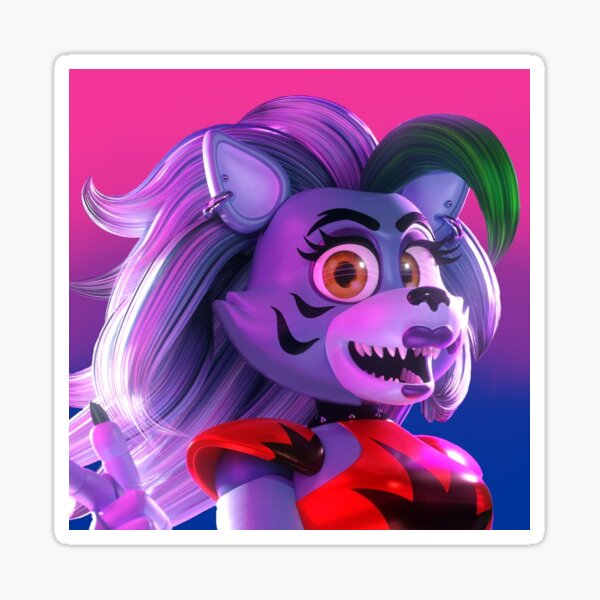 "Roxanne Wolf Bisexual Pride!" Sticker for Sale by Amanda Young | Redbubble