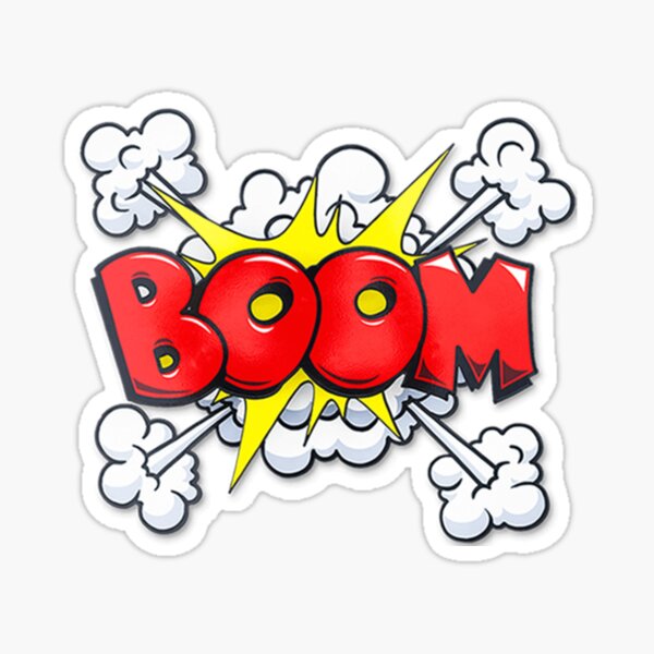 "Boom " Sticker for Sale by YagamiL | Redbubble