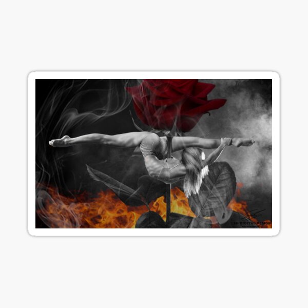 "Rose Dancer" Sticker by SHDigitalDesign | Redbubble