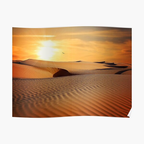 "The Hot Desert" Poster for Sale by Zip-Zup | Redbubble