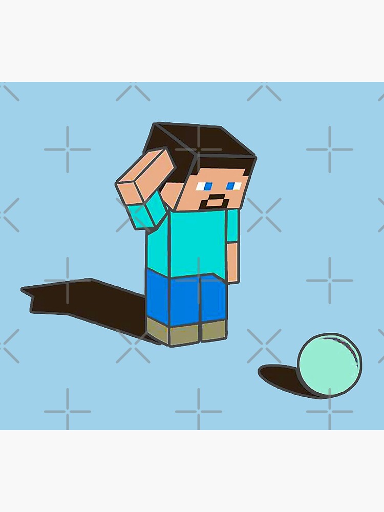 "Minecraft Steve confused" Poster for Sale by ddkart | Redbubble