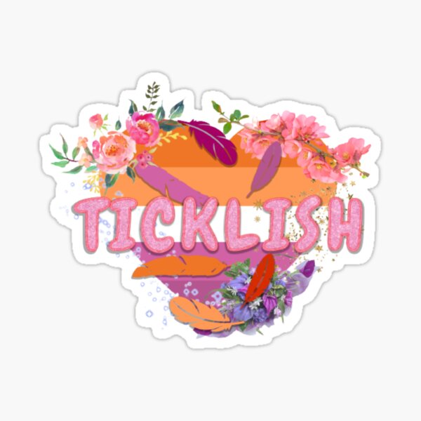 "Ticklish (Sapphic Flag)" Sticker for Sale by Featherscape | Redbubble