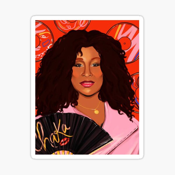 "Chaka Khan" Sticker by MiguelAVelazque | Redbubble