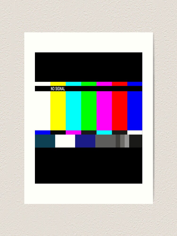 Lámina artística «Camiseta con patrón de prueba de barras de color de ...