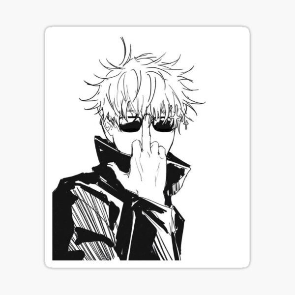 "funny gojo satoru" Sticker by animervd1 | Redbubble