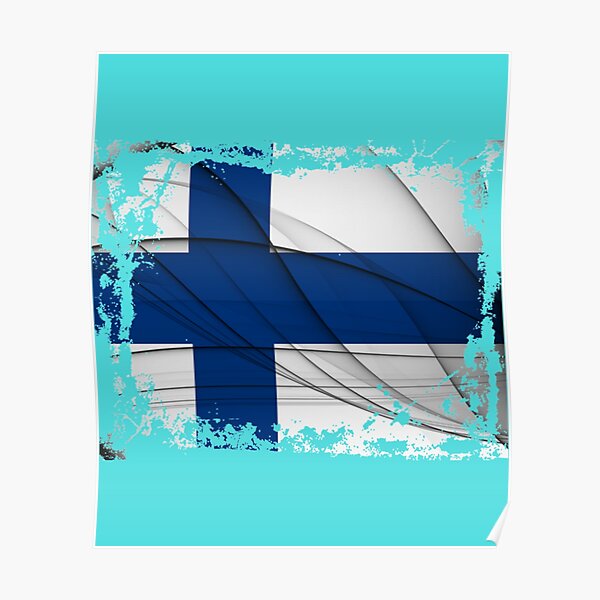 "Suomi Flag " Poster by SGLkauppa | Redbubble