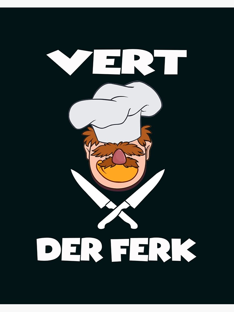 "Vert Der Ferk Chef and Knife " Art Board Print for Sale by THEJONATHON ...